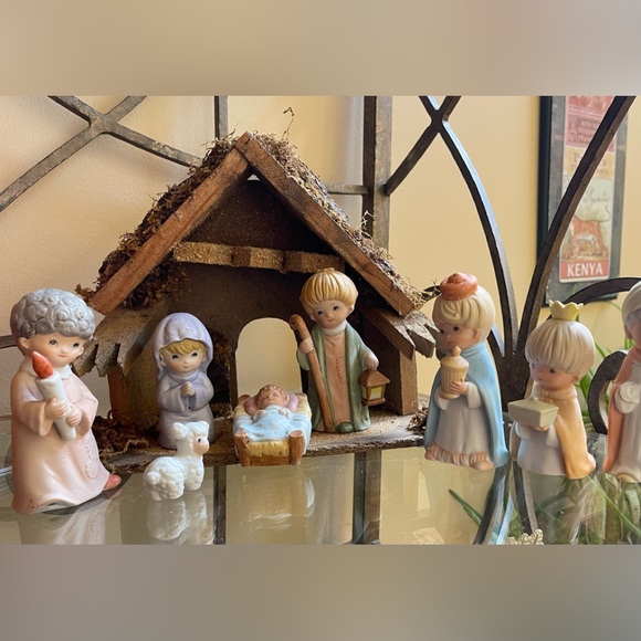 Holiday | Vtg Christmas Homco Childrens Nativity 8 Pc Set 562 5503 ...